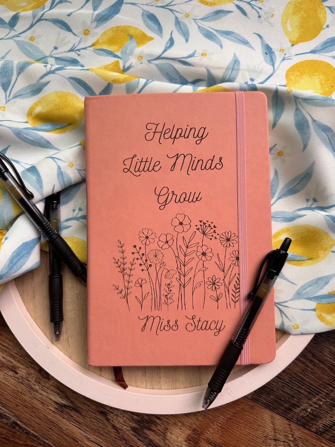 Personalized Teacher Journal: Leather Bound Teacher Notebook, Teacher ...