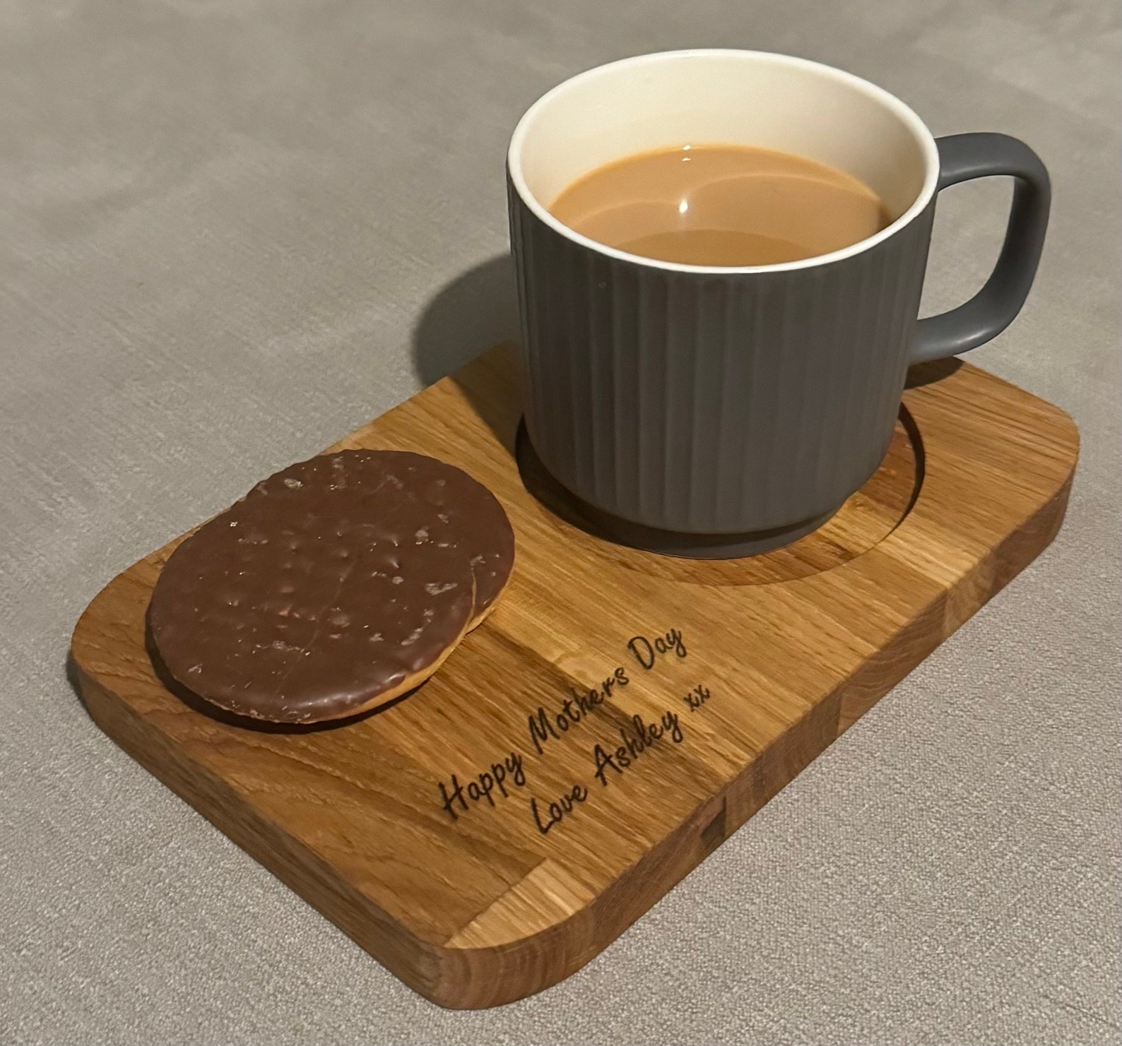Personalised Oak Tea Board - Etsy