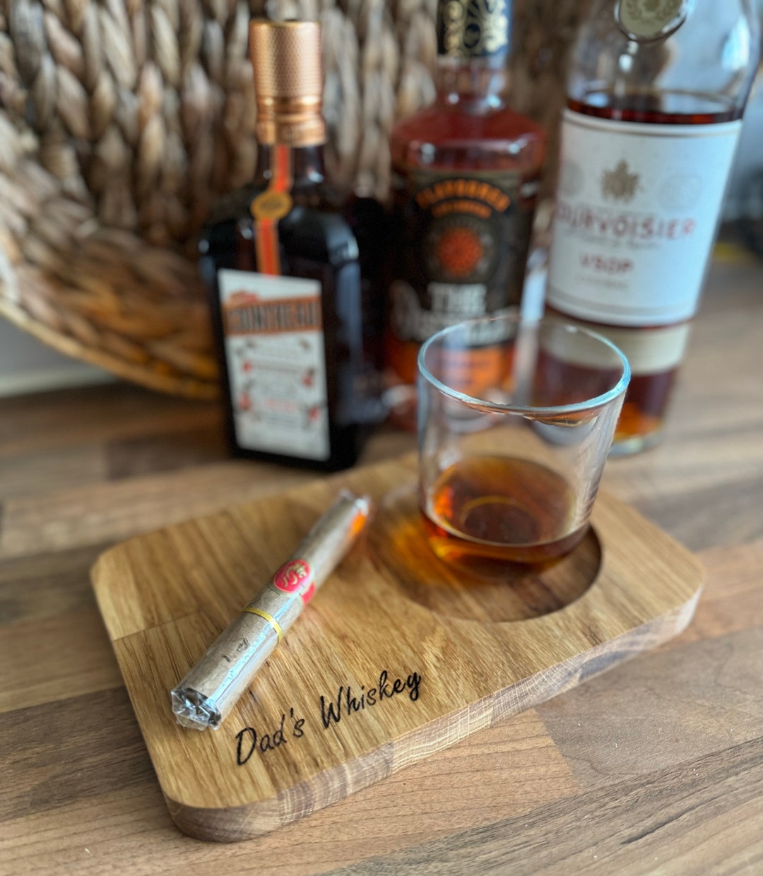 Personalised Oak Whisky Board - Etsy UK