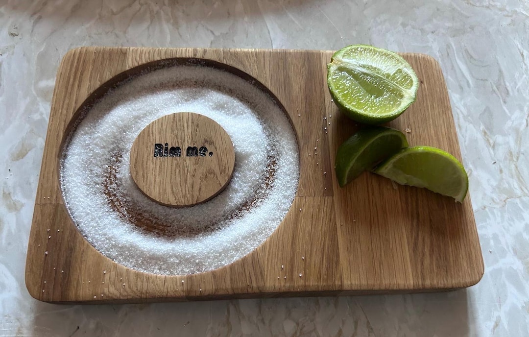Cocktail Glass Rimmer/small Chopping Board - Etsy UK