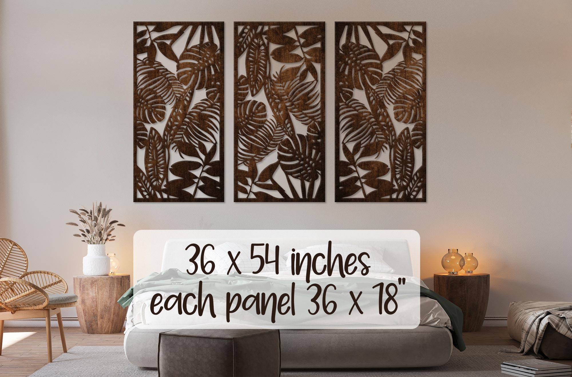 Tropical Wood Wall Arttropical Room Decorwooden Wall - Etsy