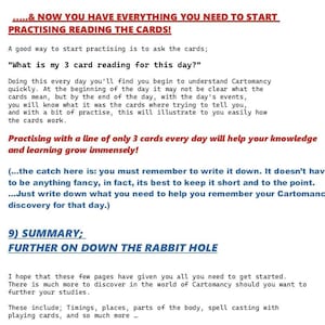 Learn to Read Playing Cards CARTOMANCY METHOD PDF - Etsy