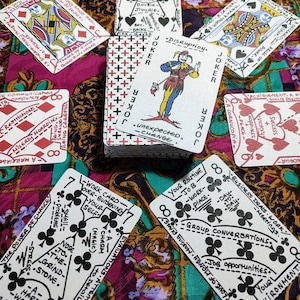 Cartomancy Learner Deck Handprinted & Cartomancy Method Booklet - Etsy