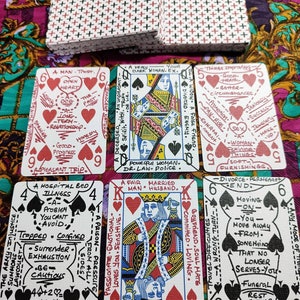 Cartomancy Learner Deck Handprinted & Cartomancy Method Booklet - Etsy