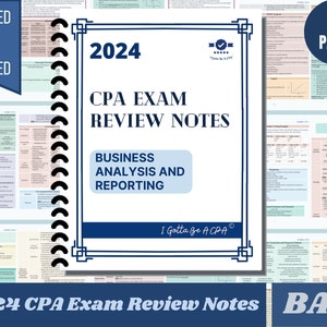 2024 CPA Exam Review Notes 3 Discipline Sections Bundle Printed ...