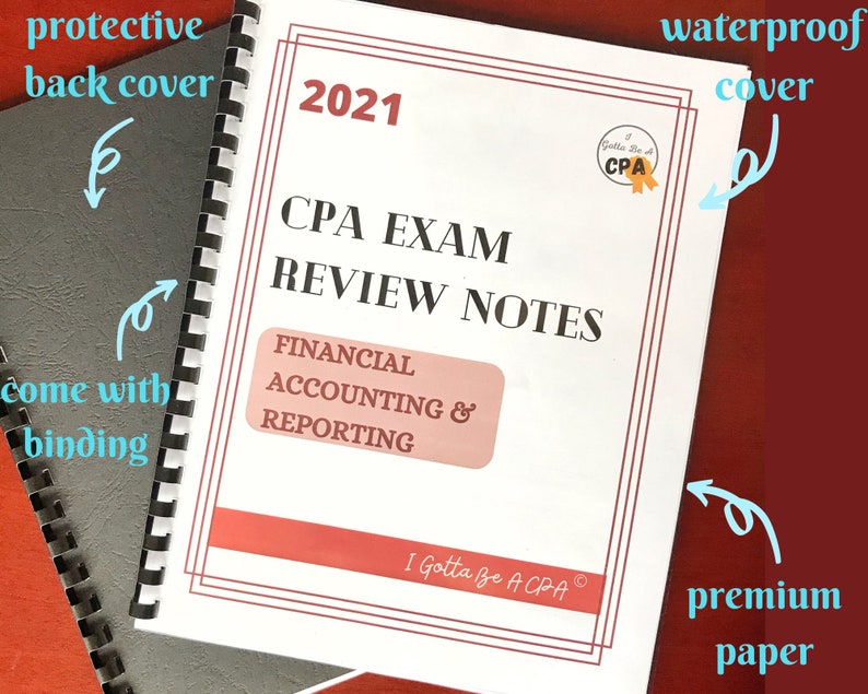 Printed & Shipped | CPA Exam Review - FAR | 31 Pages | 2021 Edition - Etsy