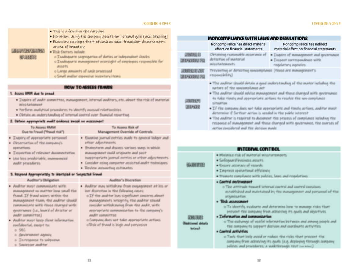 2023 CPA Exam Review Notes AUD Printed & Shipped 31 - Etsy