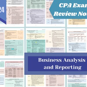 2024 | CPA Exam Review Notes - 6 Sections Complete Bundle | Digital ...