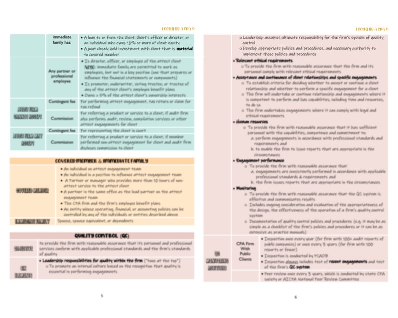 2024 | CPA Exam Review Notes - AUD | Digital Download | 37 Pages | 2024 ...