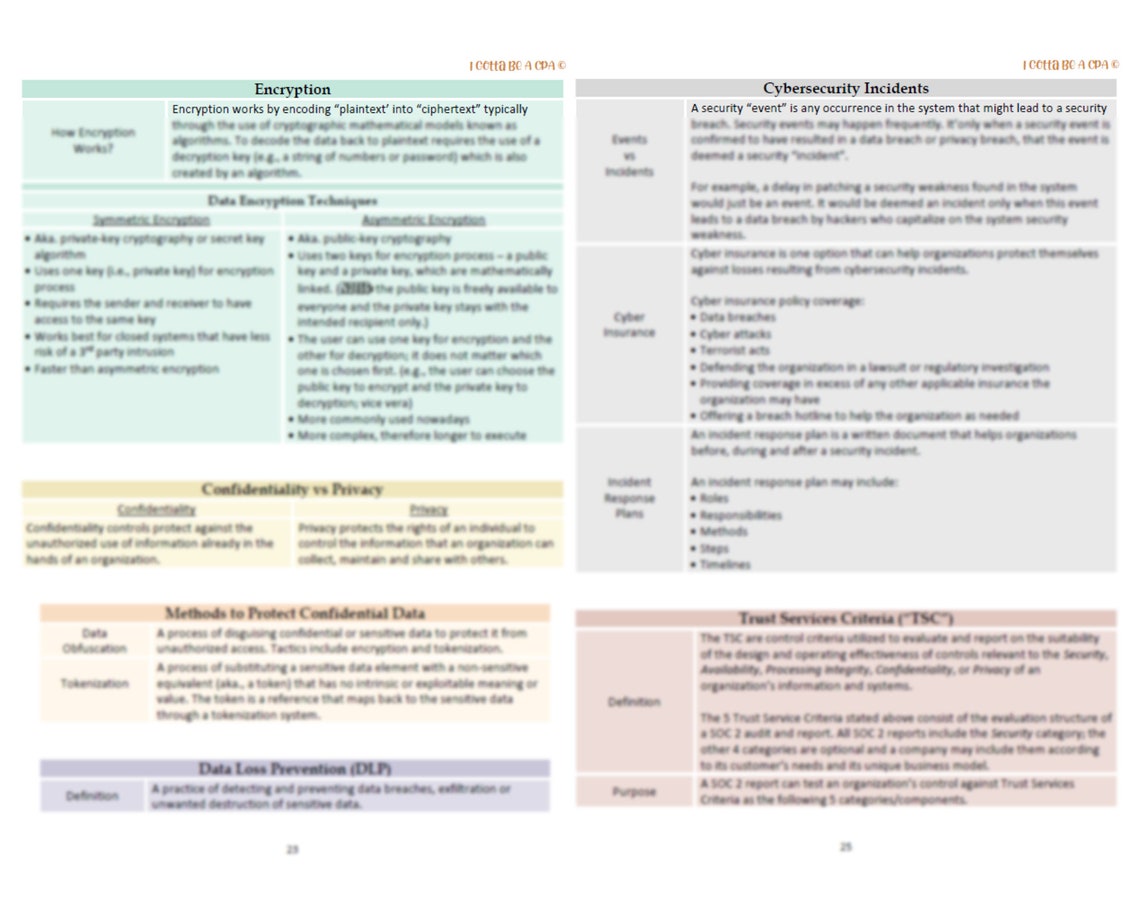 2024 CPA Exam Review Notes 3 Discipline Sections Bundle Digital ...