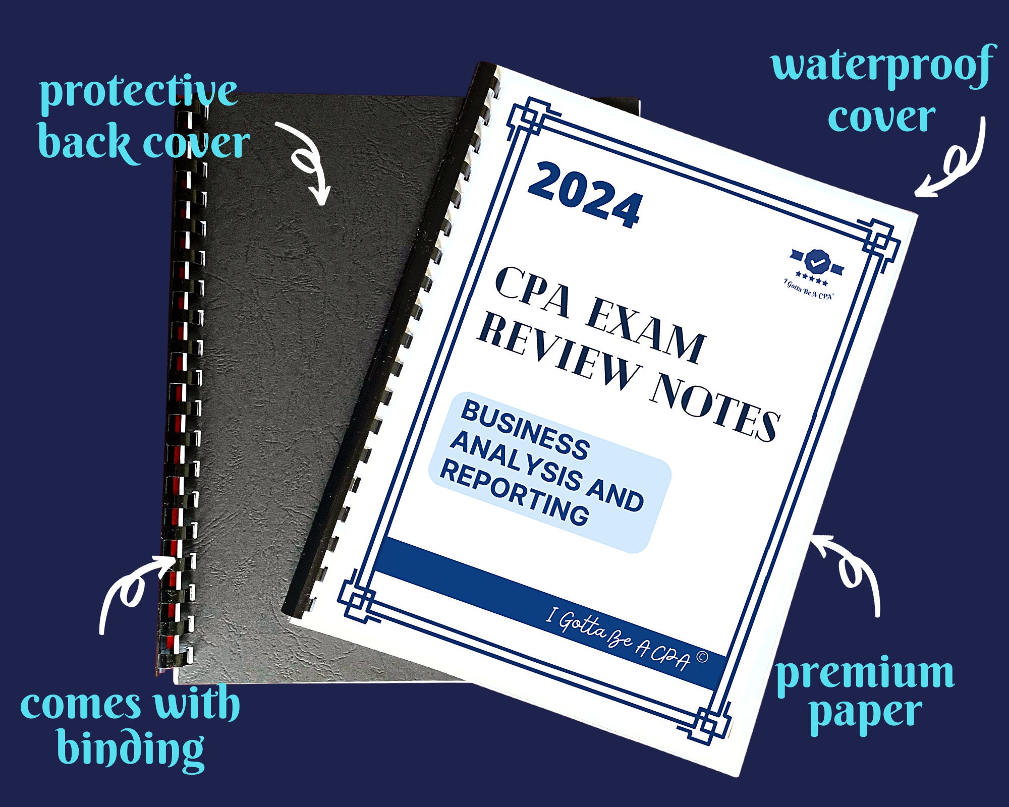 2024 | CPA Exam Review Notes - 6 Sections Complete Bundle | Printed ...