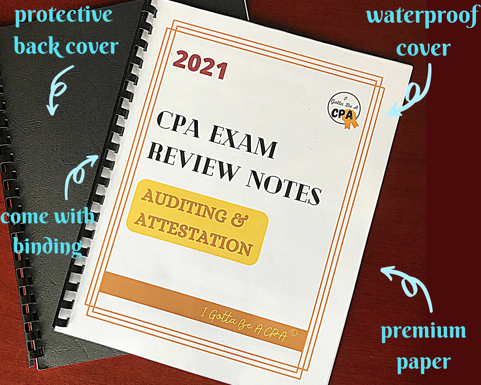 Printed & Shipped CPA Exam Review AUD 31 Pages 2021 | Etsy