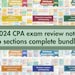 2024 | CPA Exam Review Notes - 6 Sections Complete Bundle | Digital ...