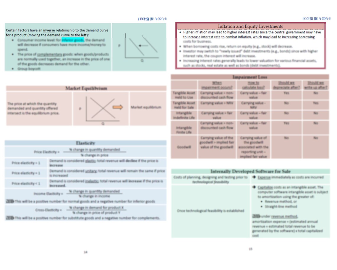 2024 CPA Exam Review Notes 3 Discipline Sections Bundle Digital ...