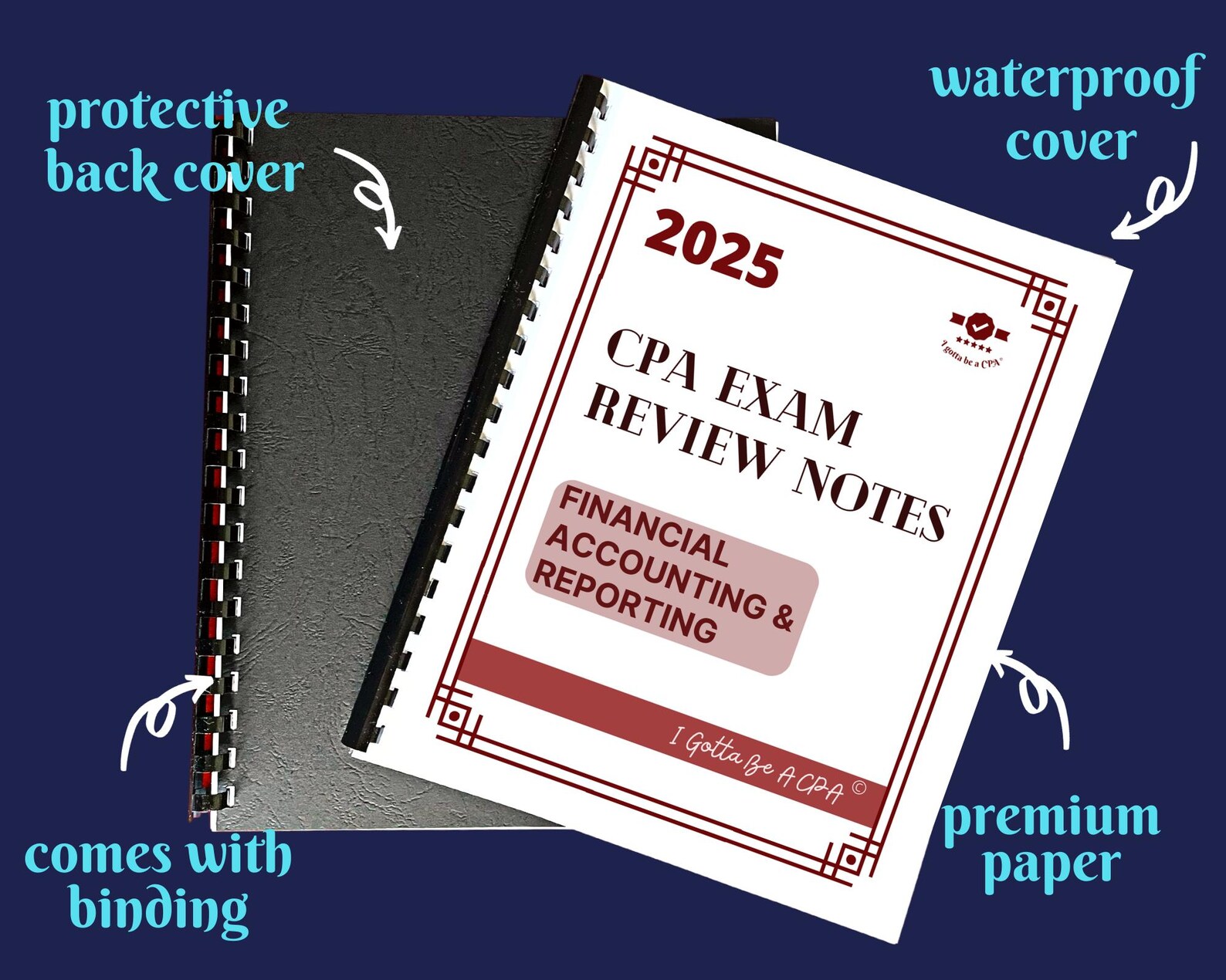 2025 | CPA Exam Review Notes - 6 Sections Complete Bundle | Printed ...
