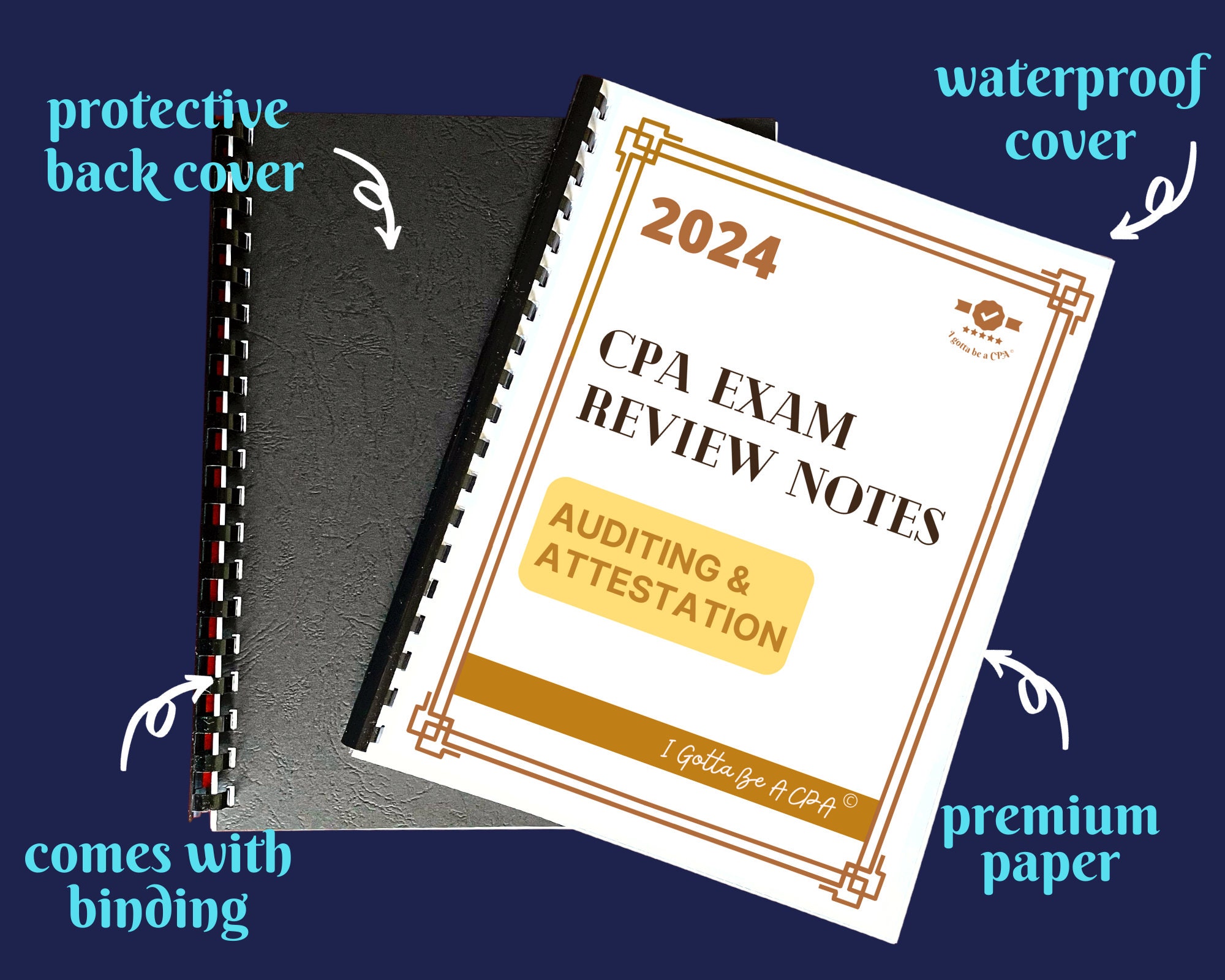 2024 | CPA Exam Review Notes - 6 Sections Complete Bundle | Printed ...