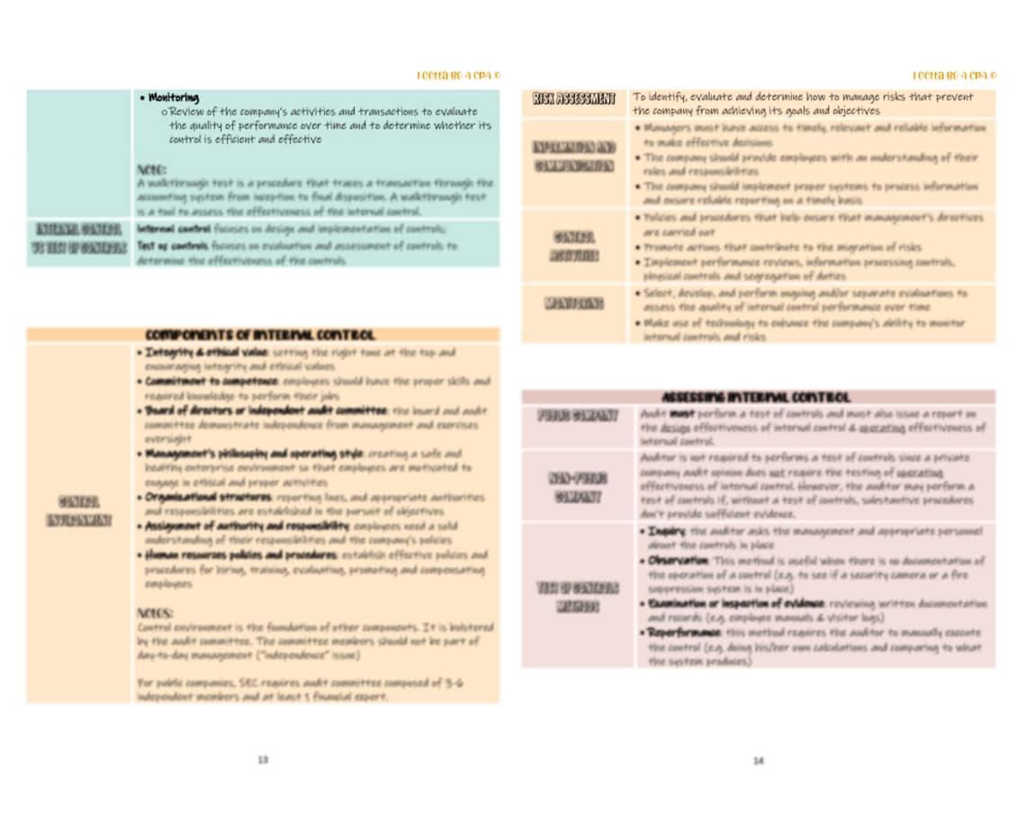 2023 CPA Exam Review Notes AUD Printed & Shipped 31 - Etsy