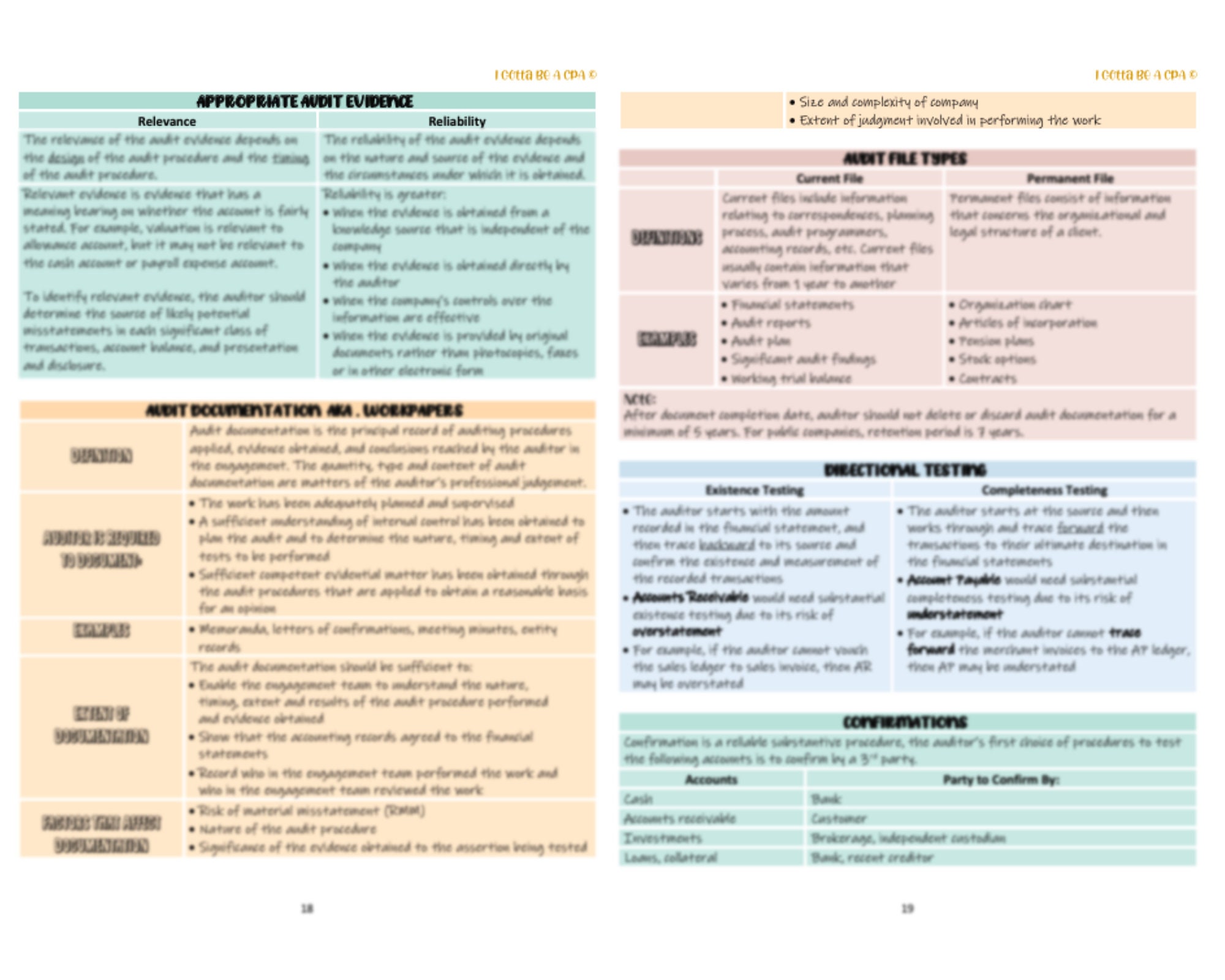 2023 CPA Exam Review Notes AUD Digital Download 31 Pages 2023 Edition ...