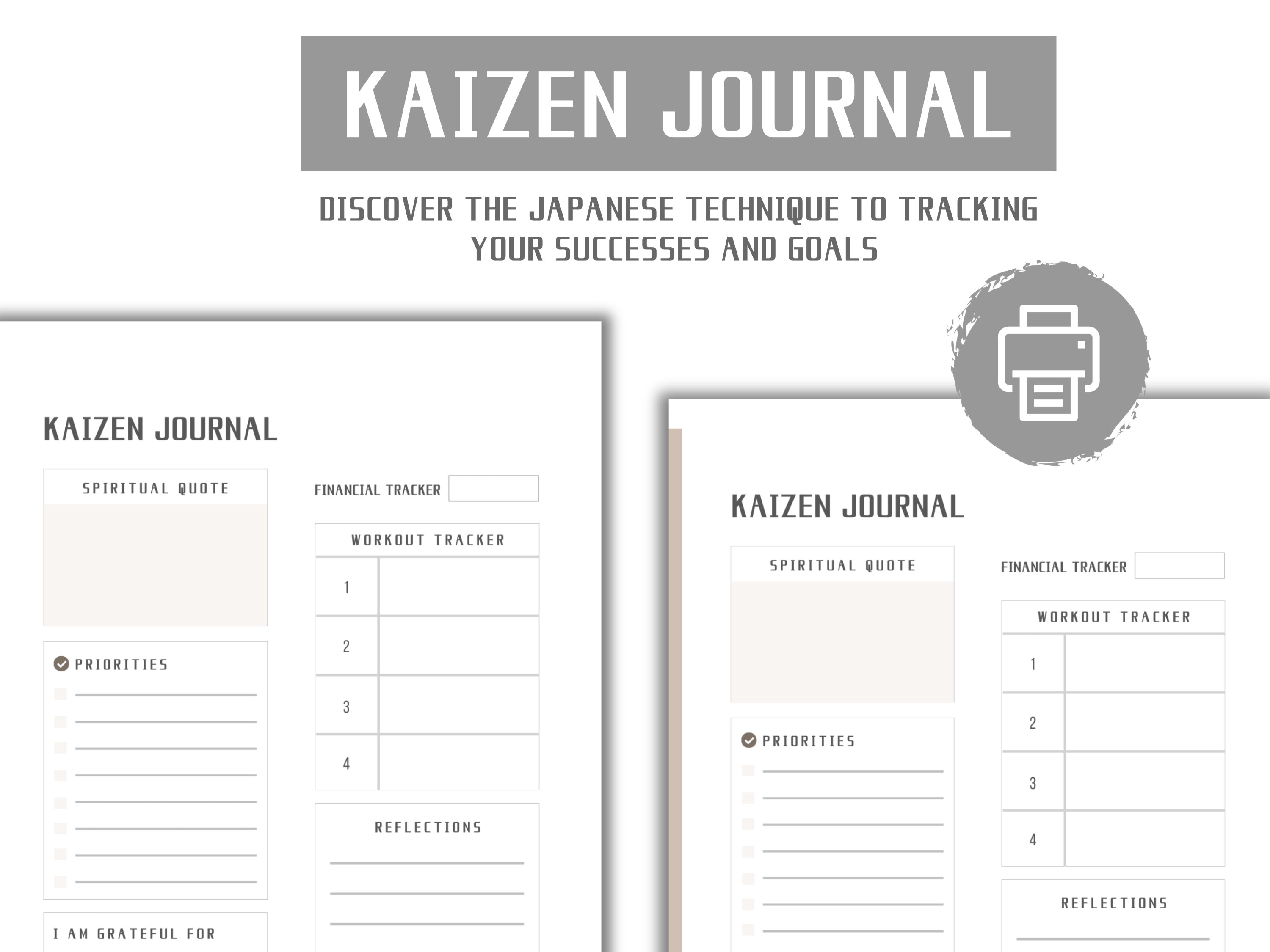 Kaizen Journal 2024 Tracker - Etsy México