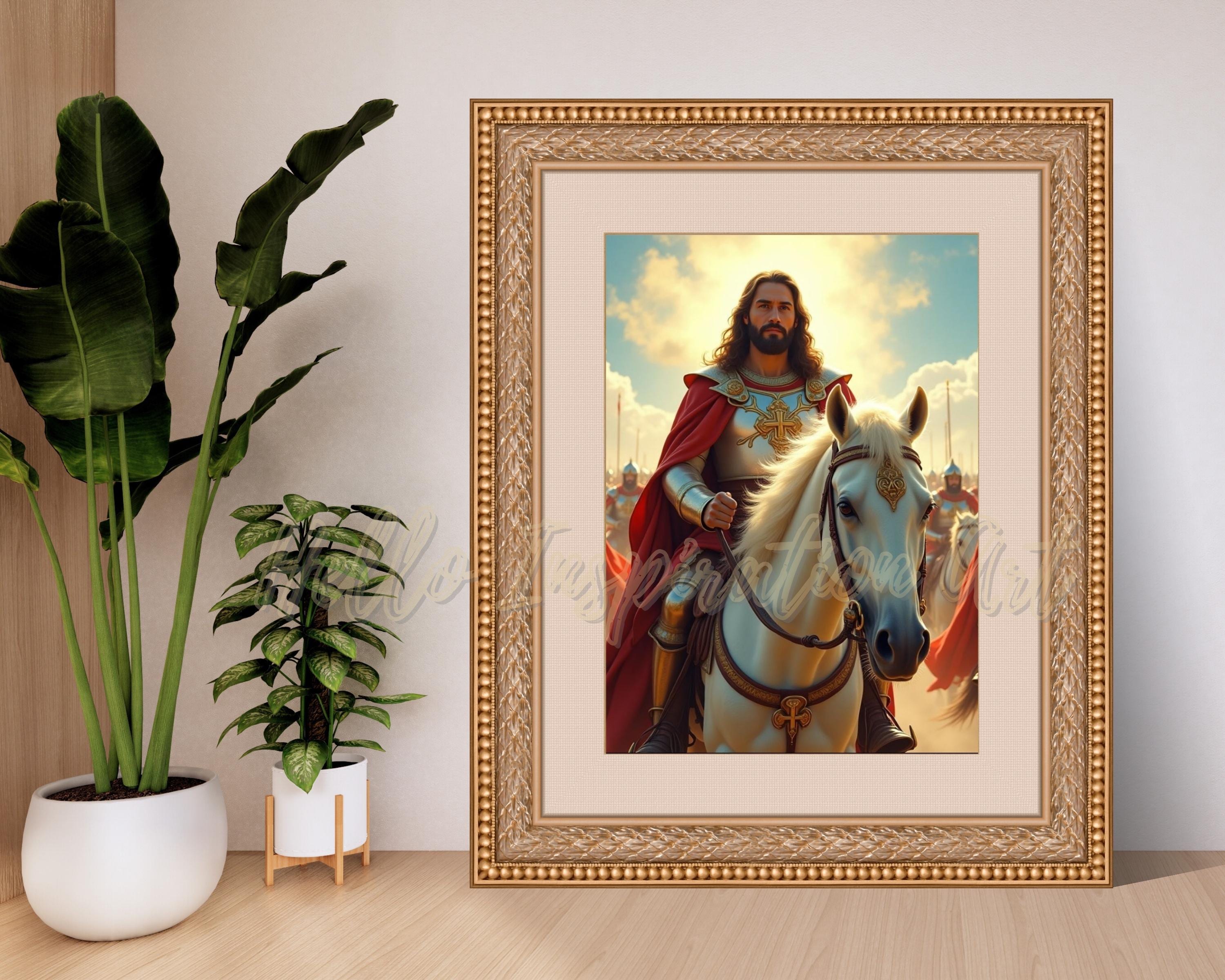 Jesus the Warrior King – Digital Art - Printable Christian Wall Decor ...