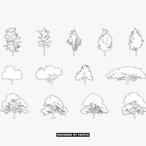 240 TREES VECTOR PACK (.ai, .svg) - Etsy