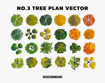 No.12 TREES PLAN Vector (.ai) - Etsy