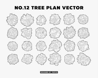 No.4 TREES PLAN Vector (.ai) - Etsy