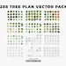 288 TREES PLAN Vector Pack (.ai, .png) - Etsy