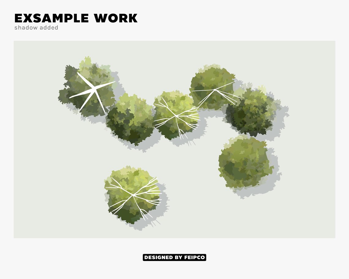 No.4 TREES PLAN Vector (.ai) - Etsy