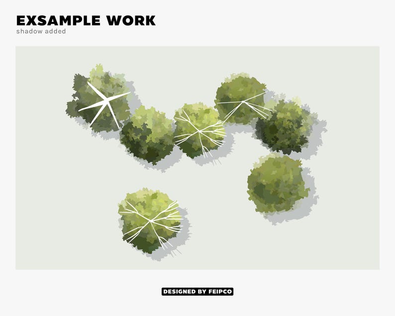 No.4 TREES PLAN Vector (.ai) - Etsy