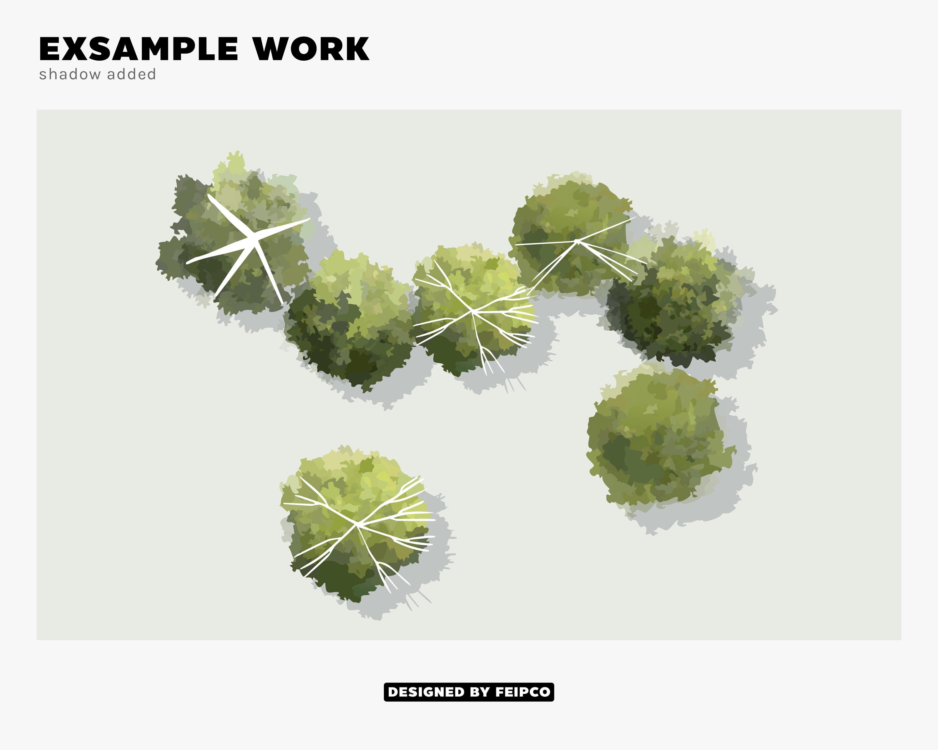 No.4 TREES PLAN Vector (.ai) - Etsy