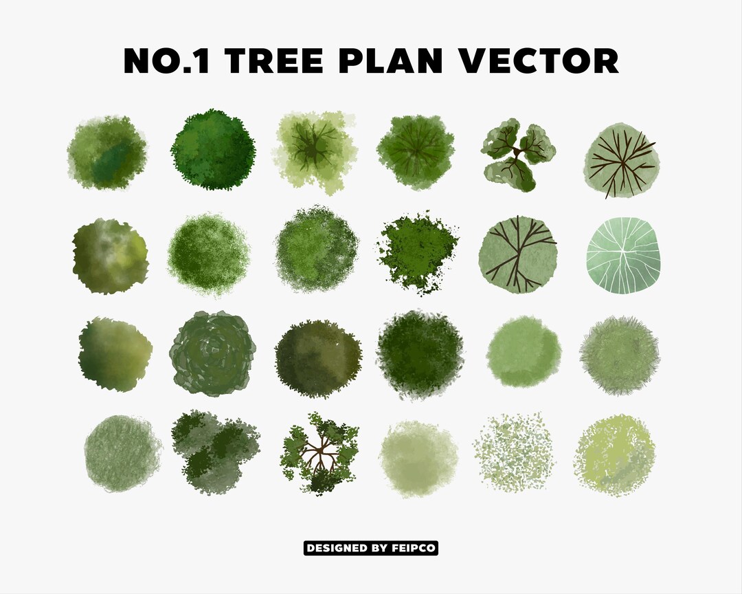 No.1 TREES PLAN Vector (.ai) - Etsy