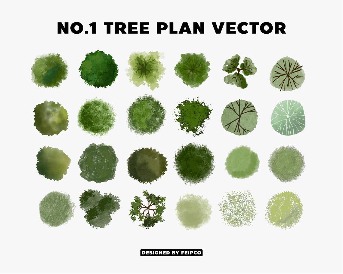 No.1 TREES PLAN Vector (.ai) - Etsy