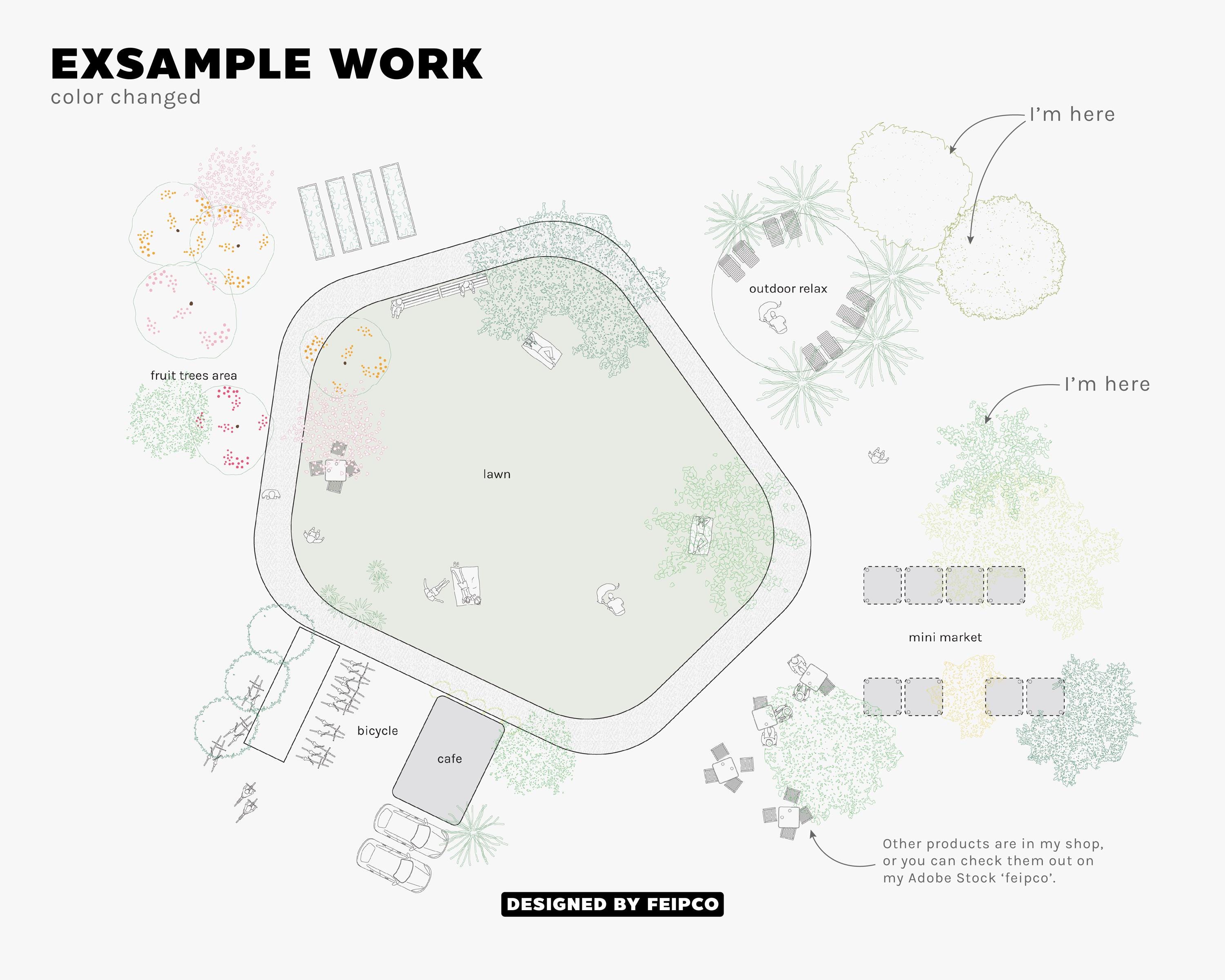 No.2 TREES PLAN Vector (.ai) - Etsy