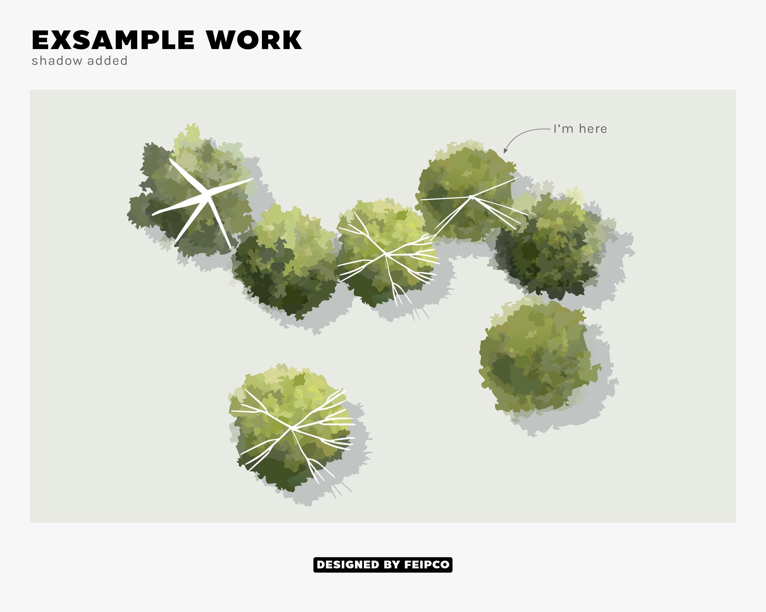 288 TREES PLAN Vector Pack (.ai, .png) - Etsy