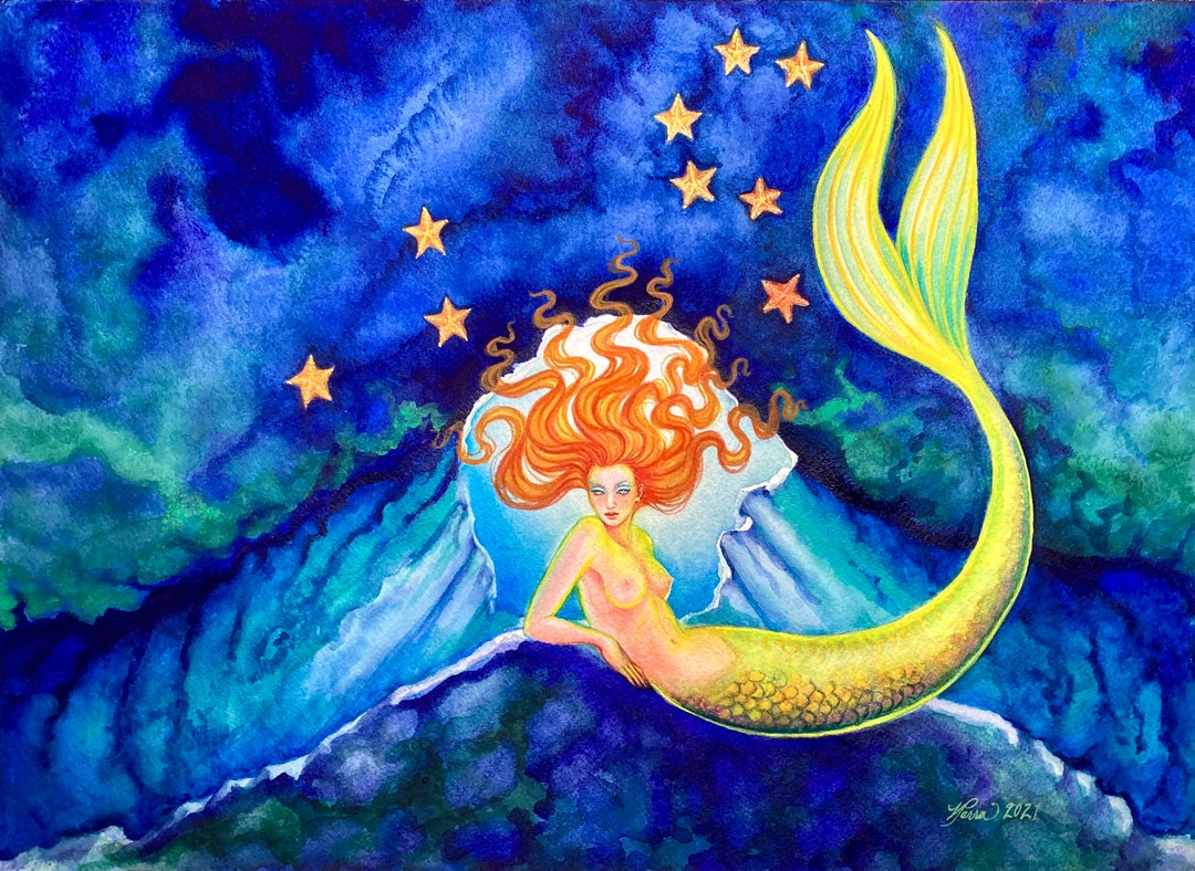Mermaid Sea and Leo Stars - Etsy