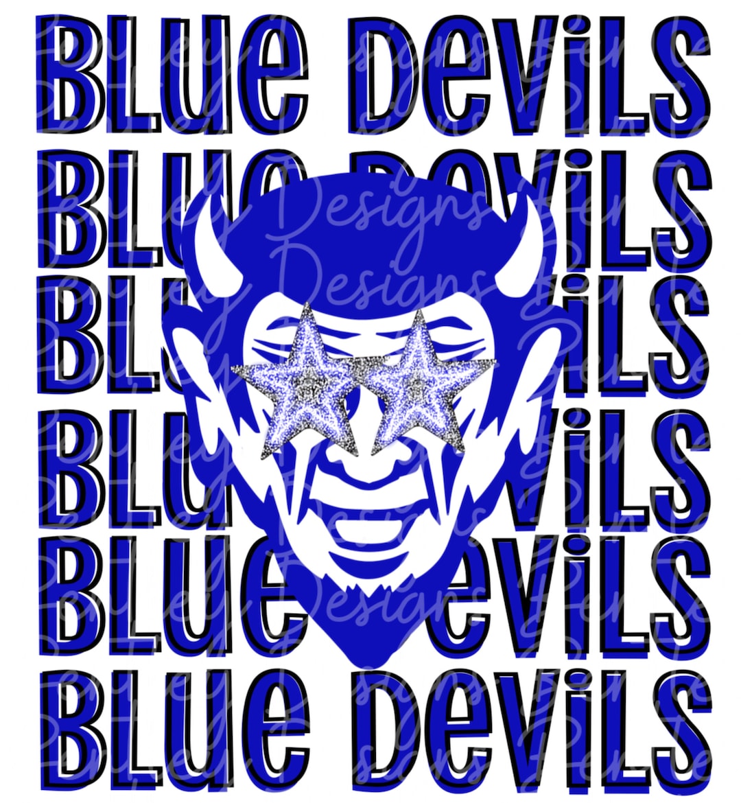 Blue Devils PNG Trendy Png - Etsy