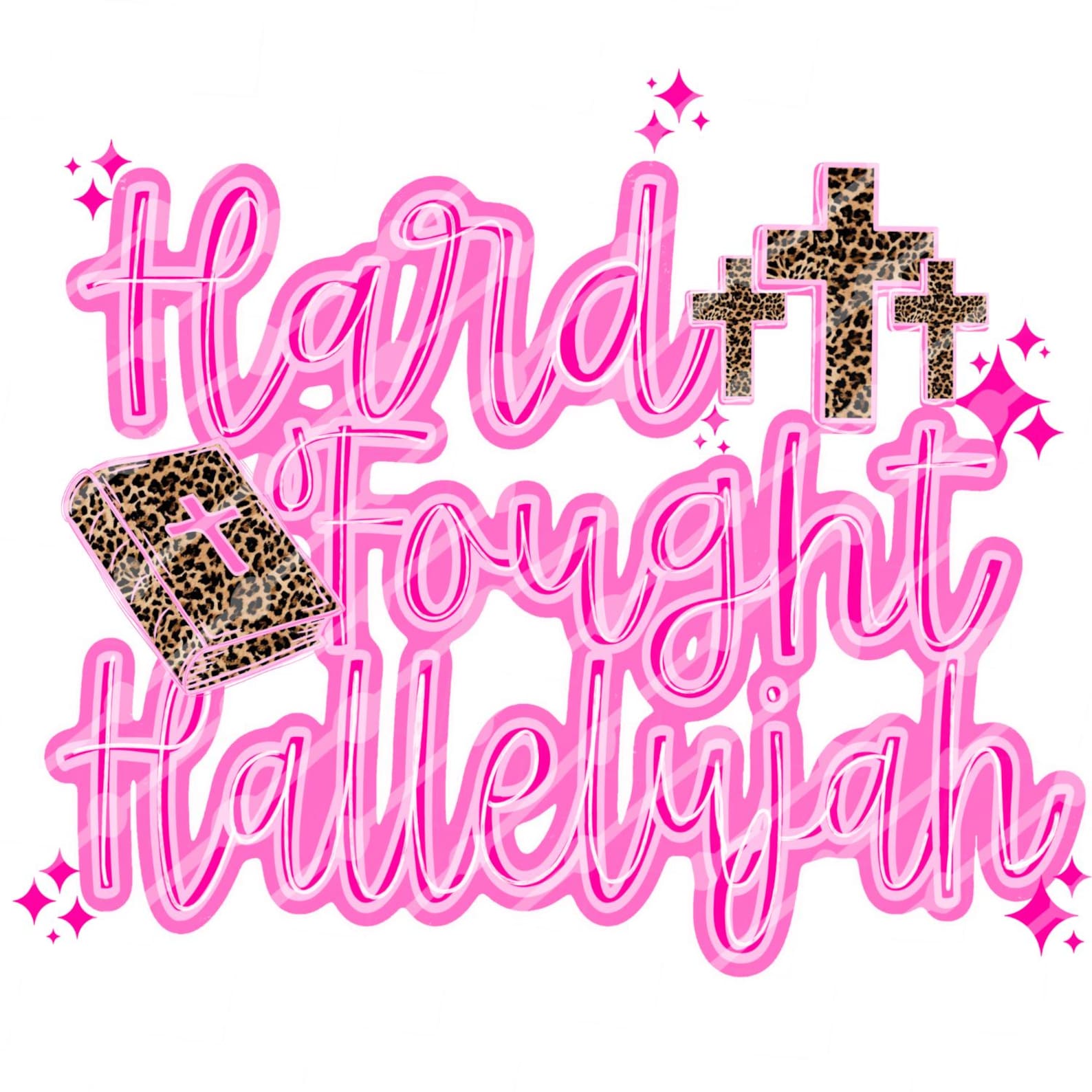 Original Designer Hard Fought Hallelujah Design PNG - Etsy