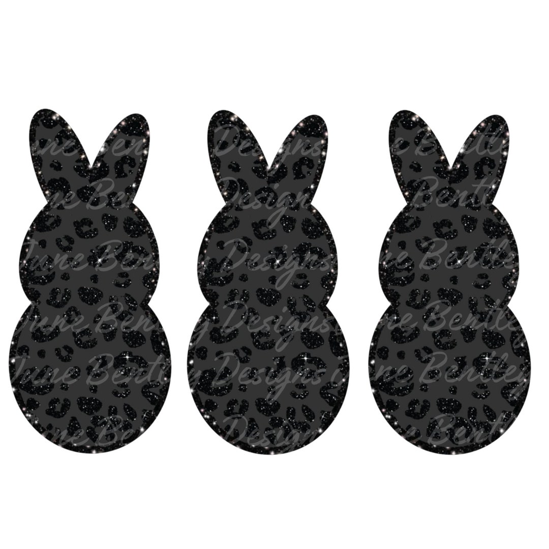 Black Matte Leopard PNG Boujee Peeps - Etsy
