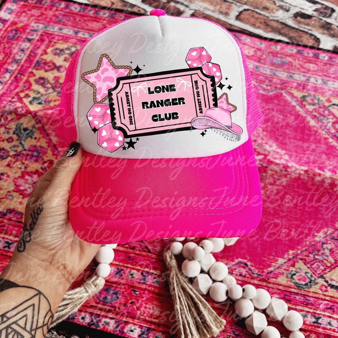 Lone Ranger Club Hat Patch PNG Design ONLY No Hat Included Premade ...