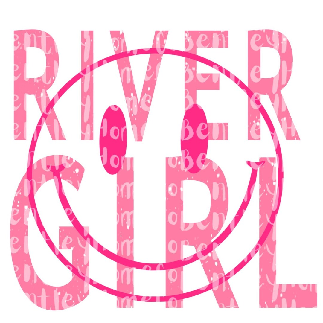 River Girl PNG Pink Preppy PNG File ONLY - Etsy