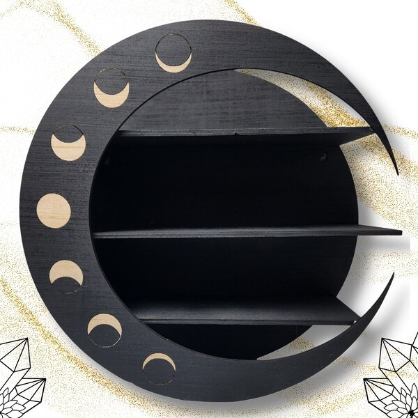 Moon Wall Shelf - Etsy
