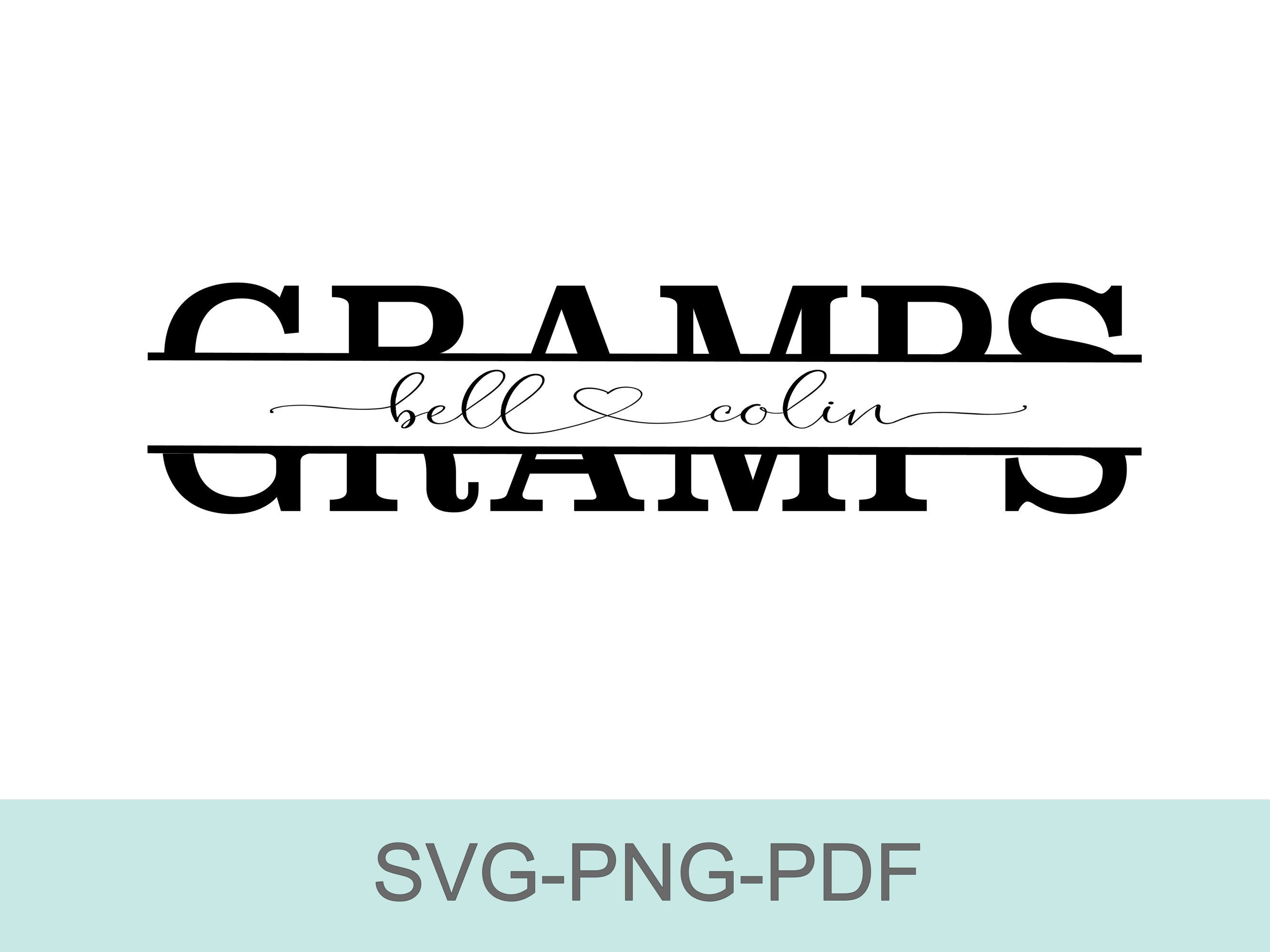 Papercraft Materials Split Monogram Laser Files SVG Files for Circut ...
