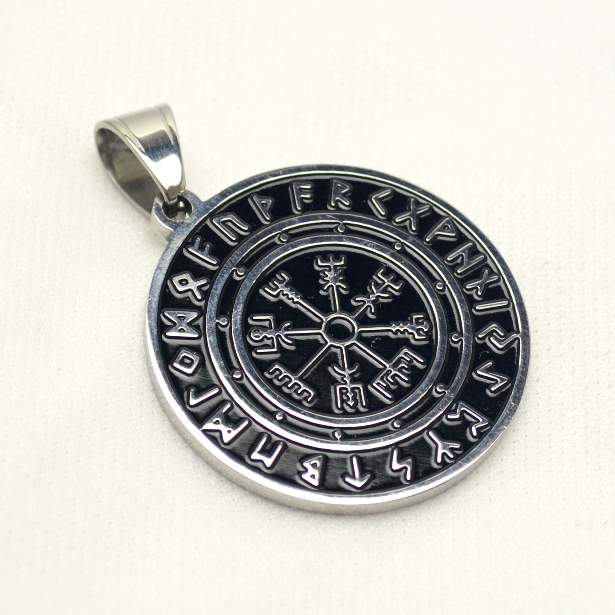 Runas Vegvisir Viking Kompas Runenring Runenkreis Colgante | Etsy
