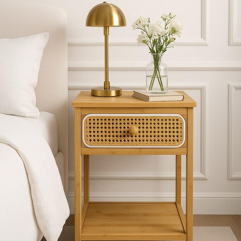 Rattan Side Table - Etsy