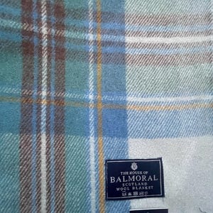 House of Balmoral - Wool Blanket, Rug, Throw - Muted Blue Dress - Etsy