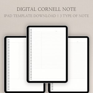 Digital Cornell Notes for iPad | Goodnotes Cornell Notes Taking for ...