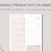 Weekly Planner Printable, Pink Minimalist Planner, to Do List Template ...