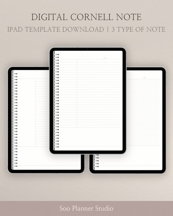 Digital Cornell Notes for Ipad Goodnotes Cornell Notes | Etsy