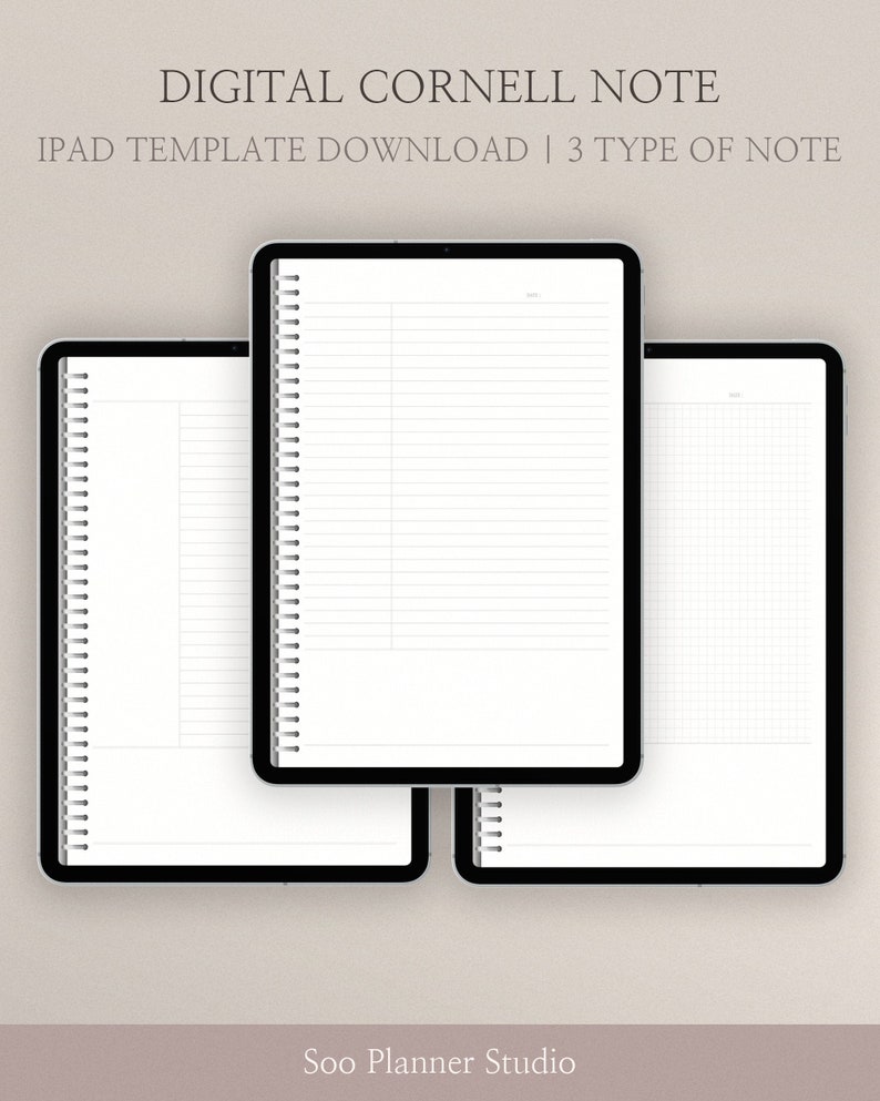 Digital Cornell Notes for iPad | Goodnotes Cornell Notes Taking for ...